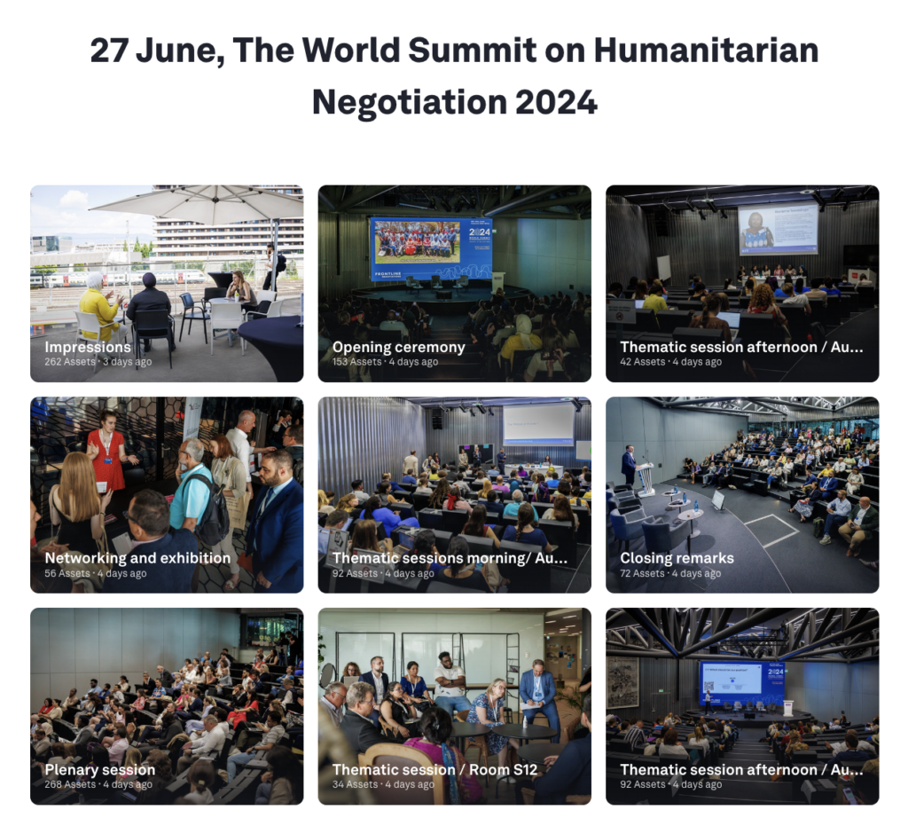 World Summit on Humanitarian Negotiation - Frontline Negotiations